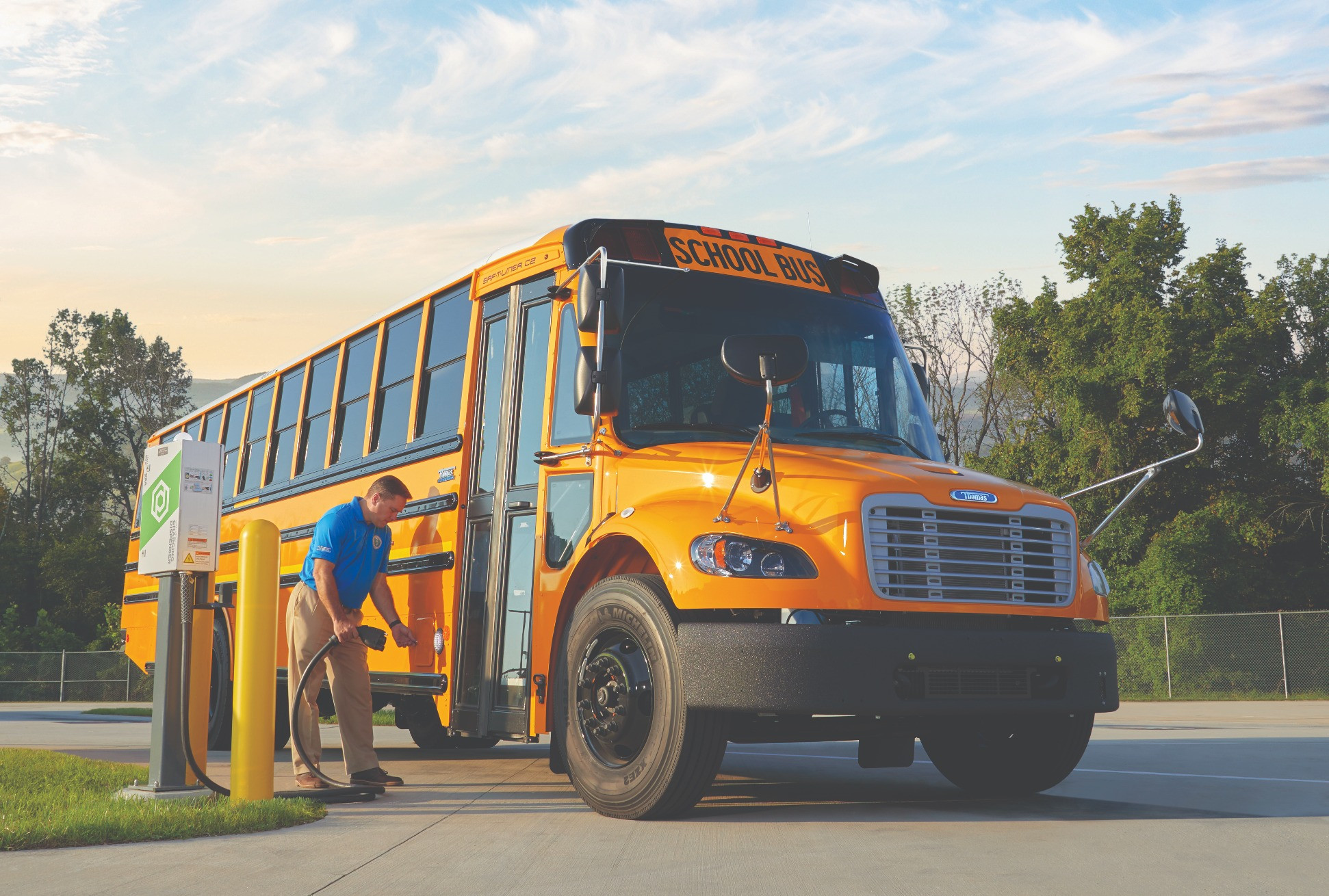 All Electric School Bus "Stops" | Peach State Truck Centers